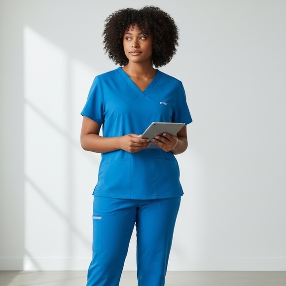 Figs | Tops | Figs Extreme Blue Scrub Top Style 00303 | Poshmark